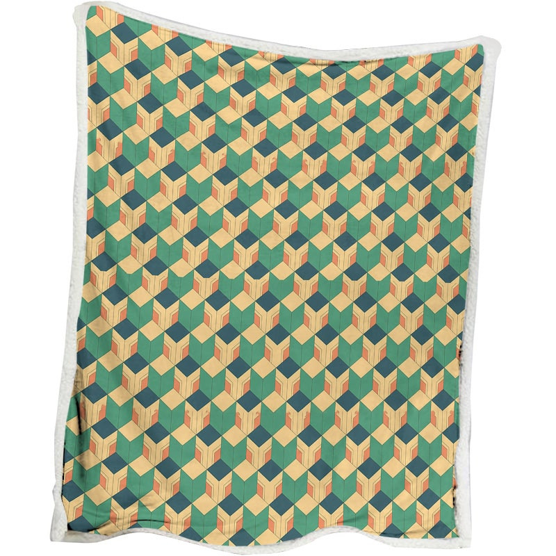 Tomioka Giyuu Classic Checkered Pattern Demon Slayer Kimetsu No Yaiba ...