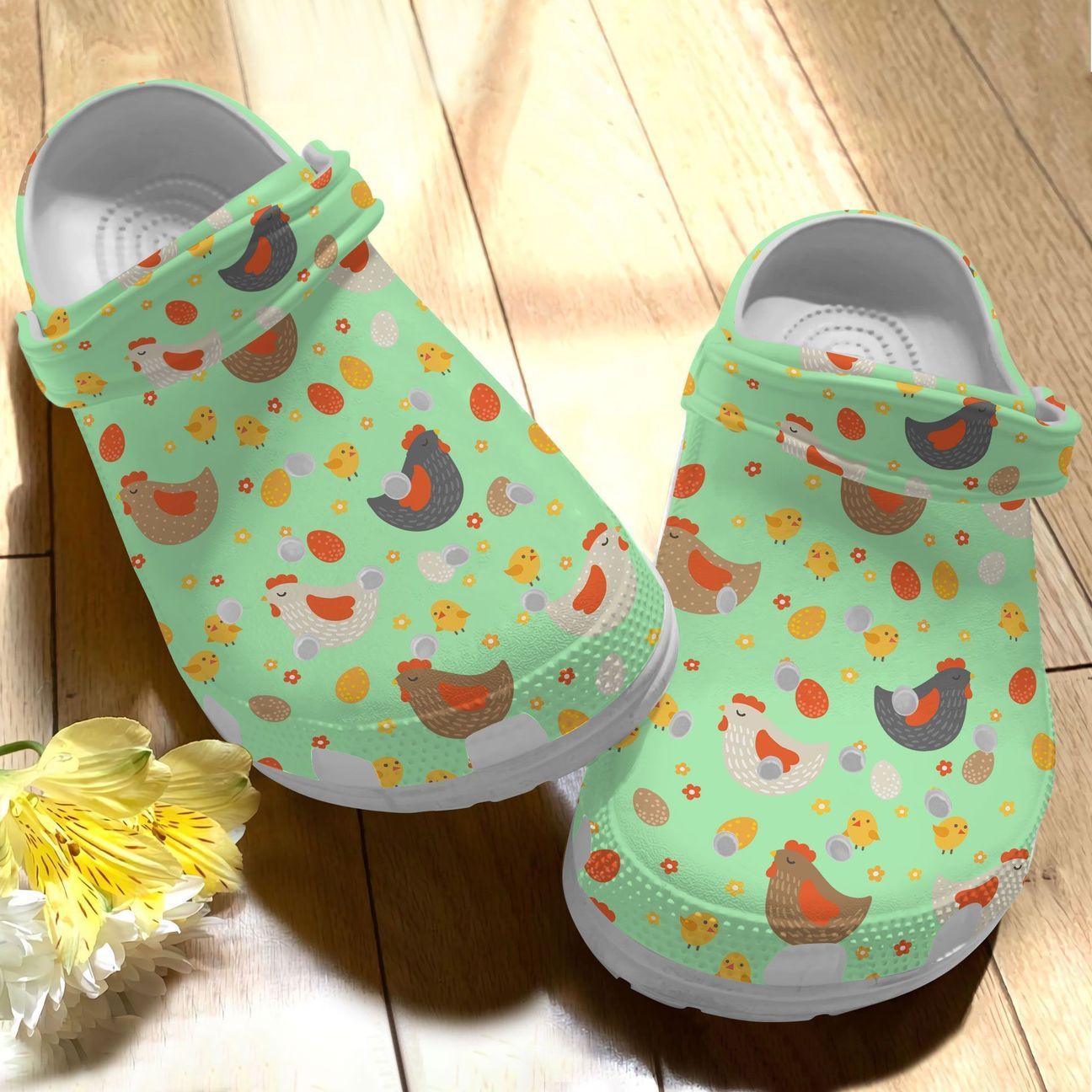 Chicken Personalize Clog Custom Crocss Fashionstyle Comfortable For ...