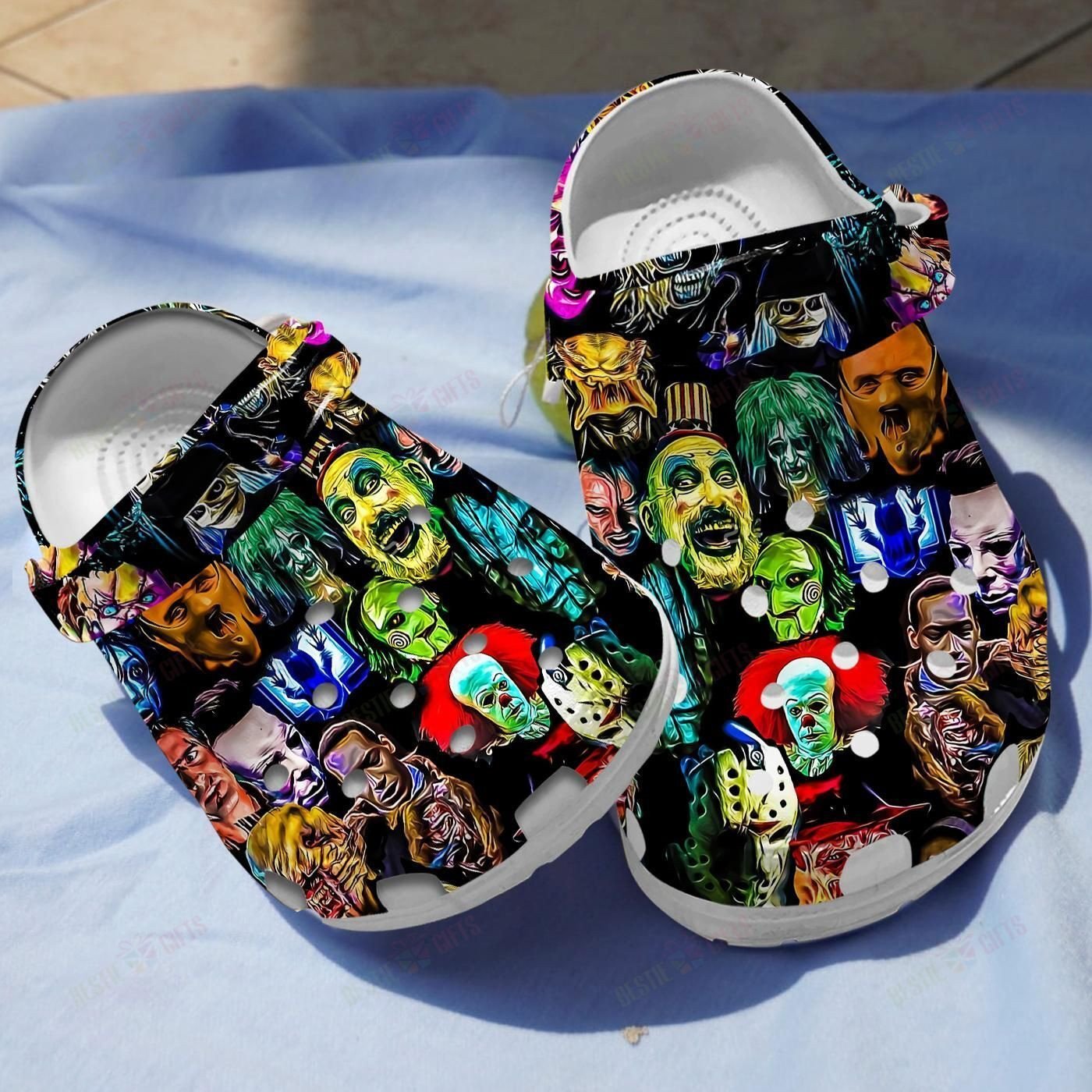 Horror Villians Collection Crocs Crocband Clog Comfortable Water Shoes ...
