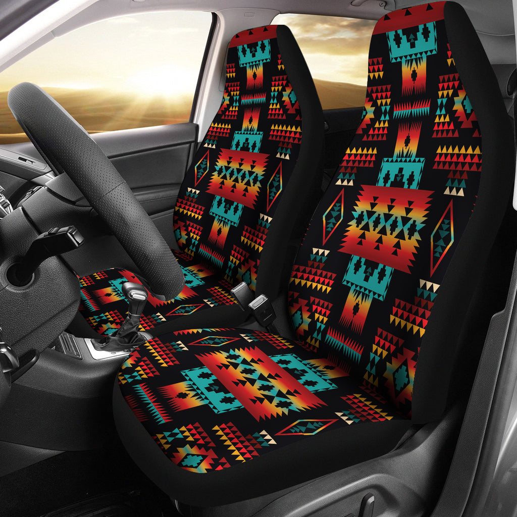 Black Native Tribes Pattern Native American Car Seat Covers Lt10 | Shop