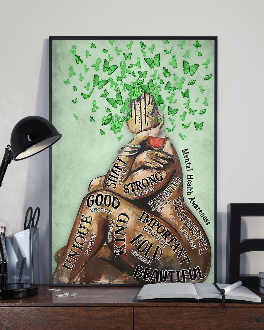 Mental Health Awareness Poster And Canvas, Wall Decor, Wall Art, Canvas ...