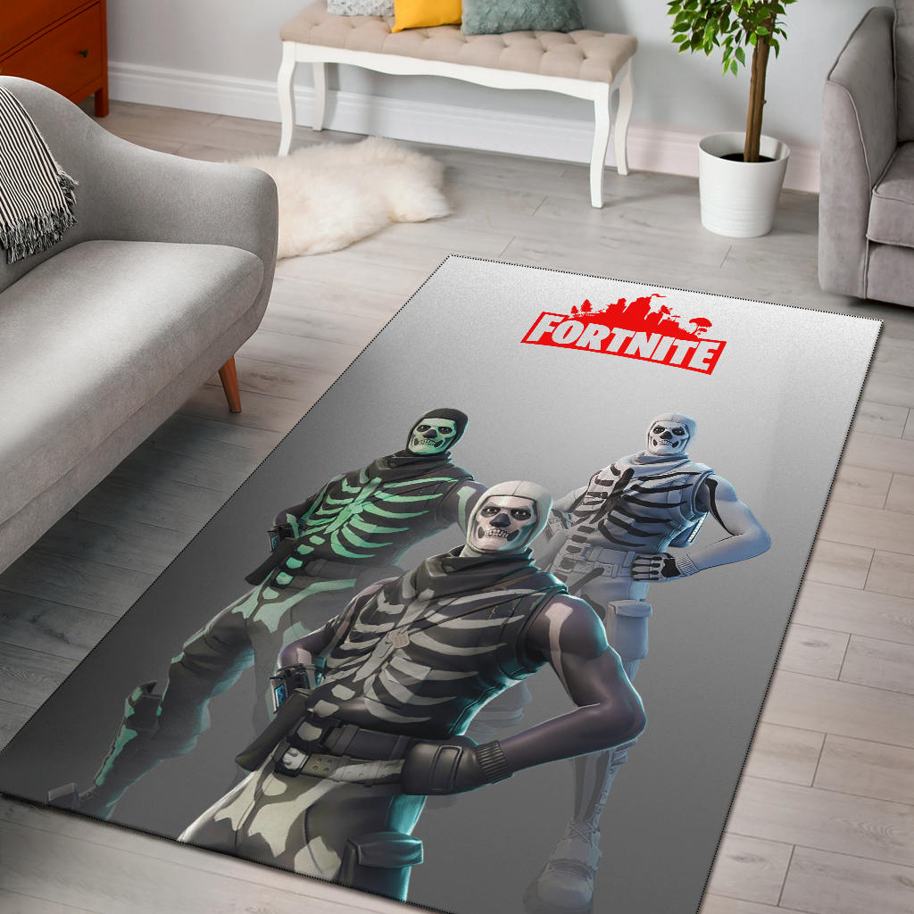 Fortnite Game Area Rug – Skull Trooper Return Skin Outfit Rugs Home ...