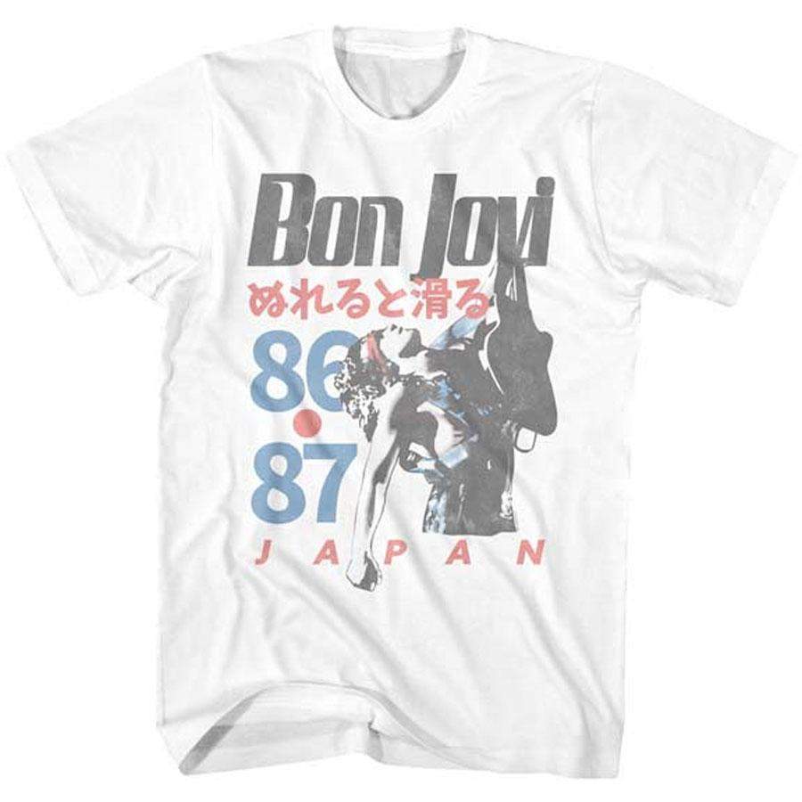 Bon Jovi - Bon Japan - White t-shirt - Love Art USA