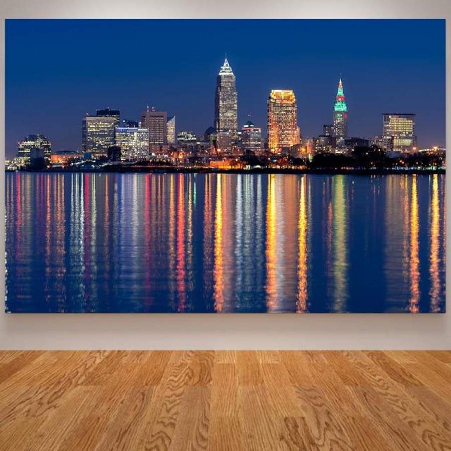 New York Skyscrapers Posters and Prints Cityscape Wall Art - Poster Art ...