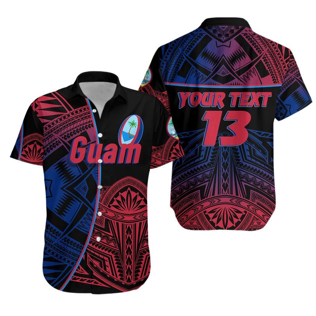 Guam Rugby Hawaiian Shirt Impressive Version – Custom Text And Number ...