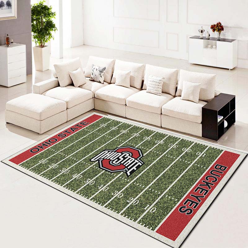 Ohio State Buckeyes Football Team Field Living Room Carpet Kitchen Area ...