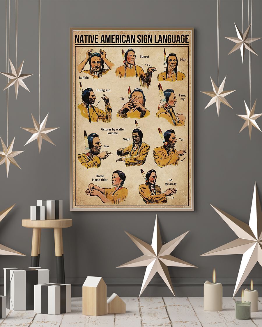 8KKSL-Native American Sign Language Vertical Poster - Poster Art Design