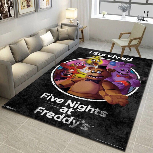 Five Nights At Freddy S Survived Area Rug, Living Room Carpet ...