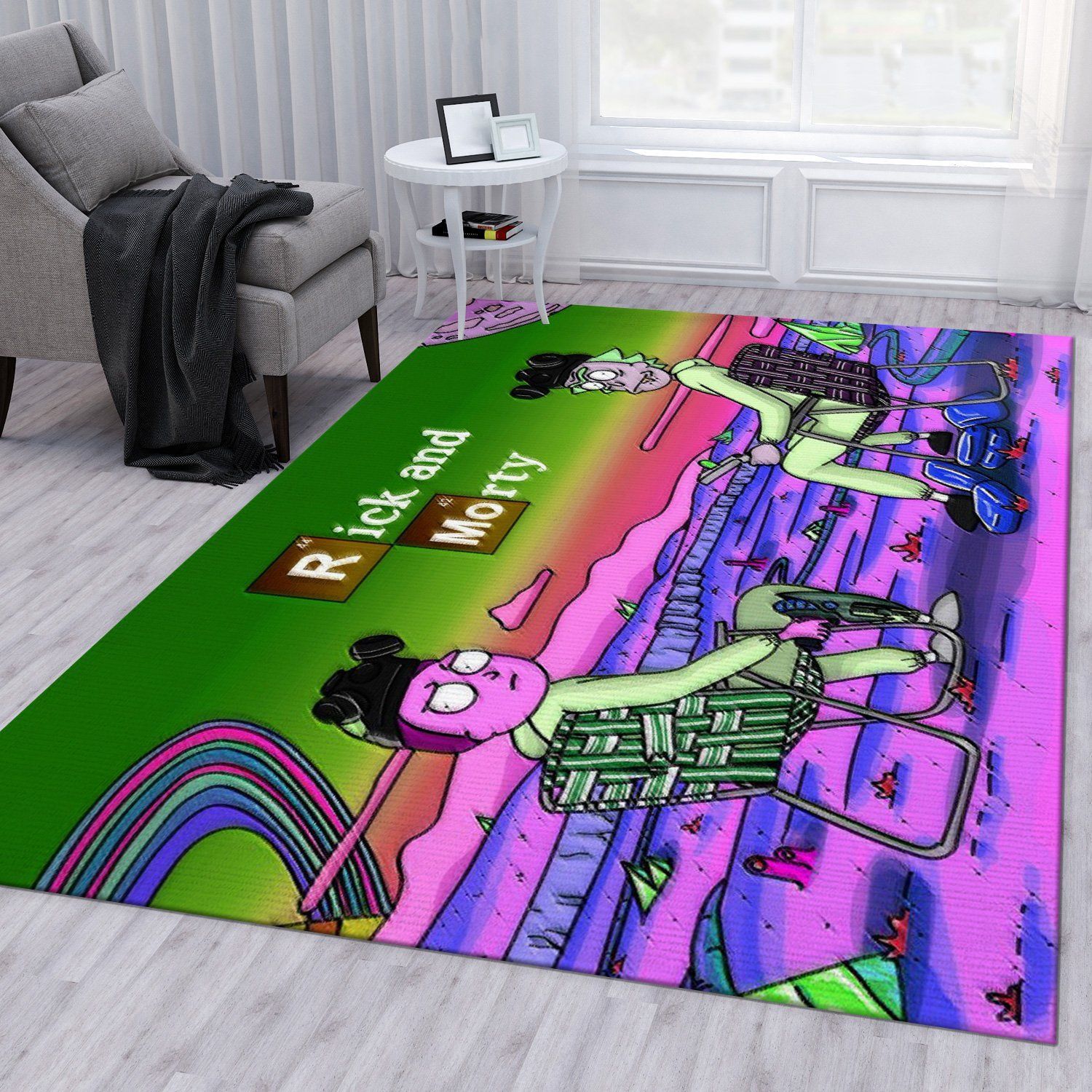 Rick Morty Breaking Bad Area Rug For Christmas Living Room Rug Home ...