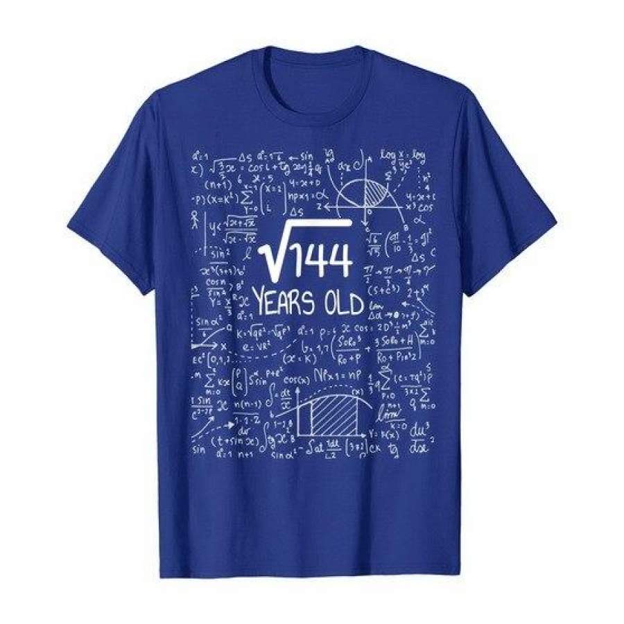 Square Root Of 144 12 Years Old 12th Birthday Gift TShirt New Tmerch square-root-of-144-12-years-old-12th-birthday-gift-tshirt-new-tmerch