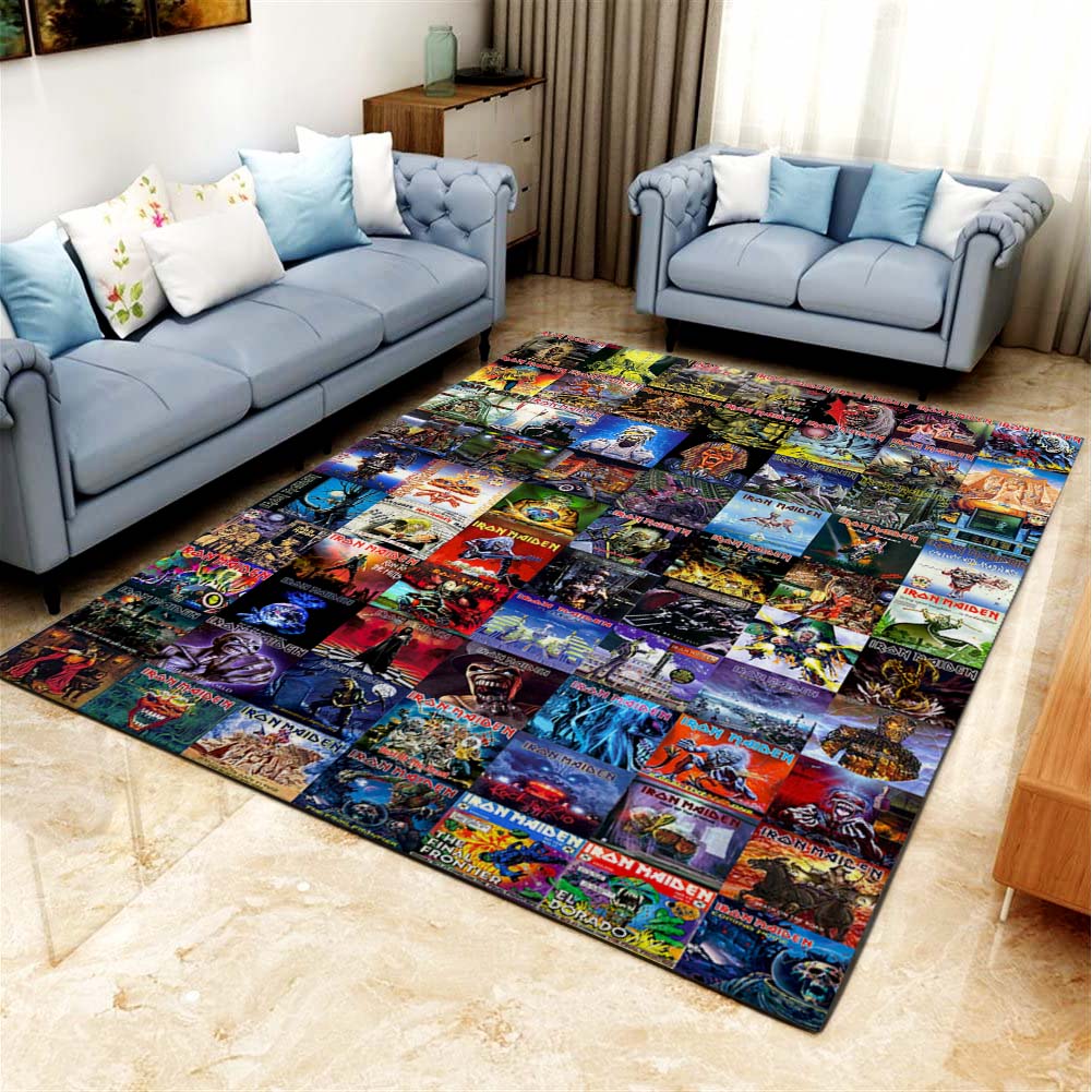 Iron Maiden Heavy Rock Band All Poster Living Room Carpet Kitchen Area ...