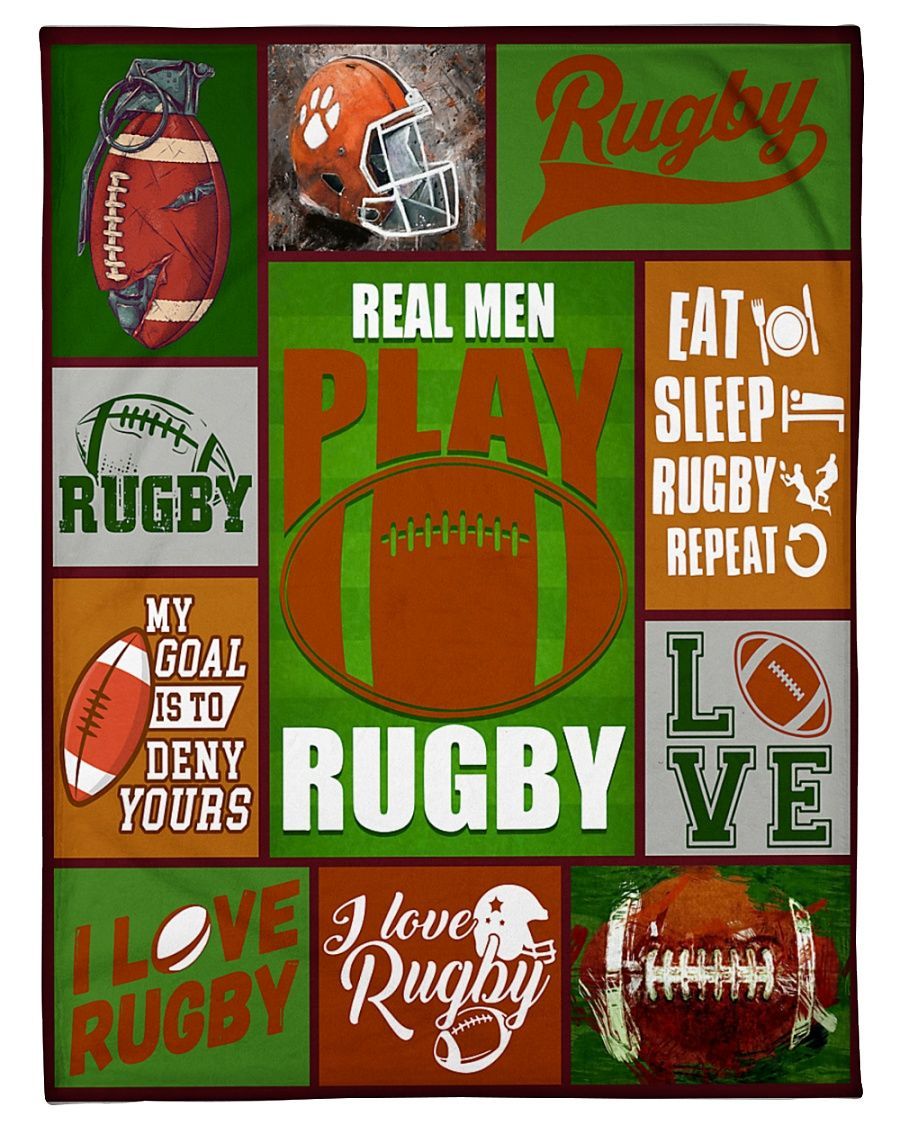 Rugby Real Men Play Rugby Blanket – Buzz insect Store