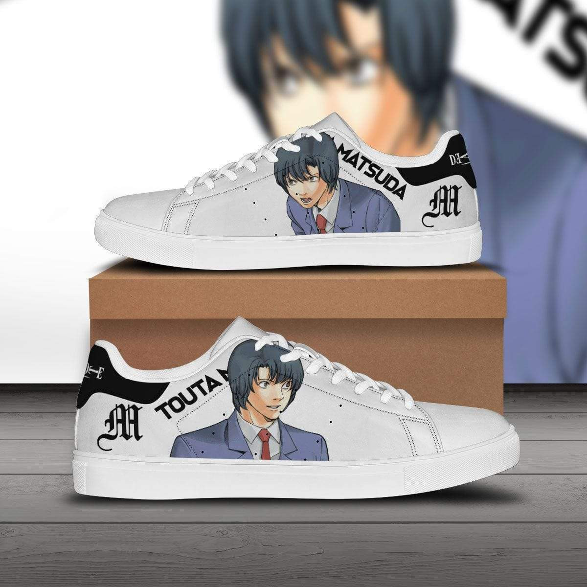 Touta Matsuda Skate Shoes Custom Death Note Anime Shoes - Redditprint ...