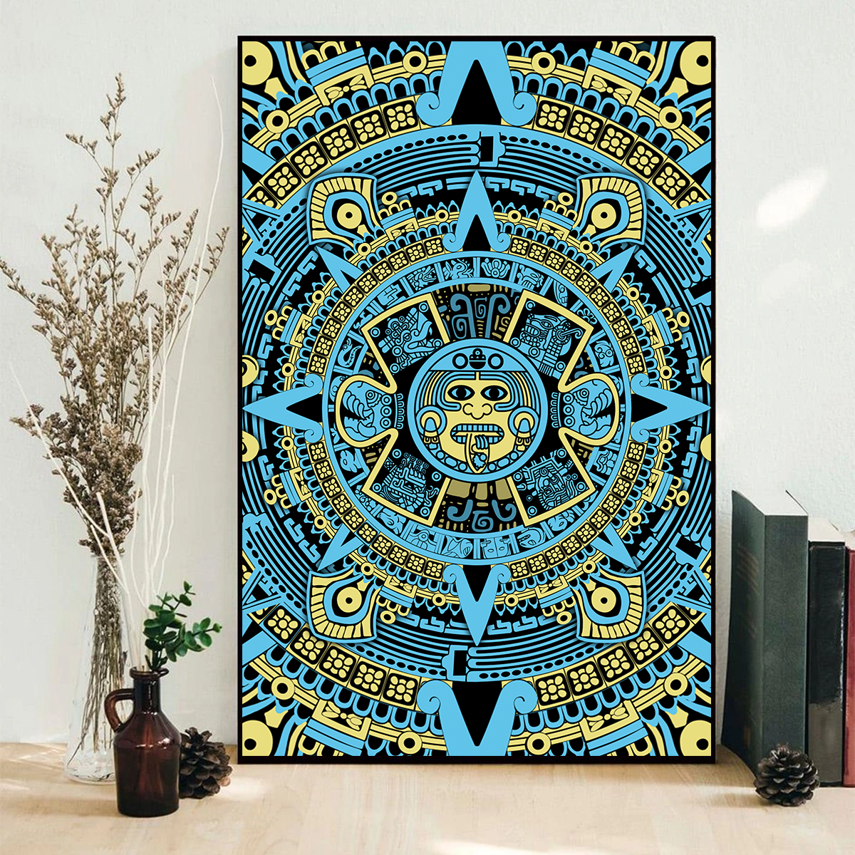 Mexico Aztec Poster Vertical - Poster Art Design