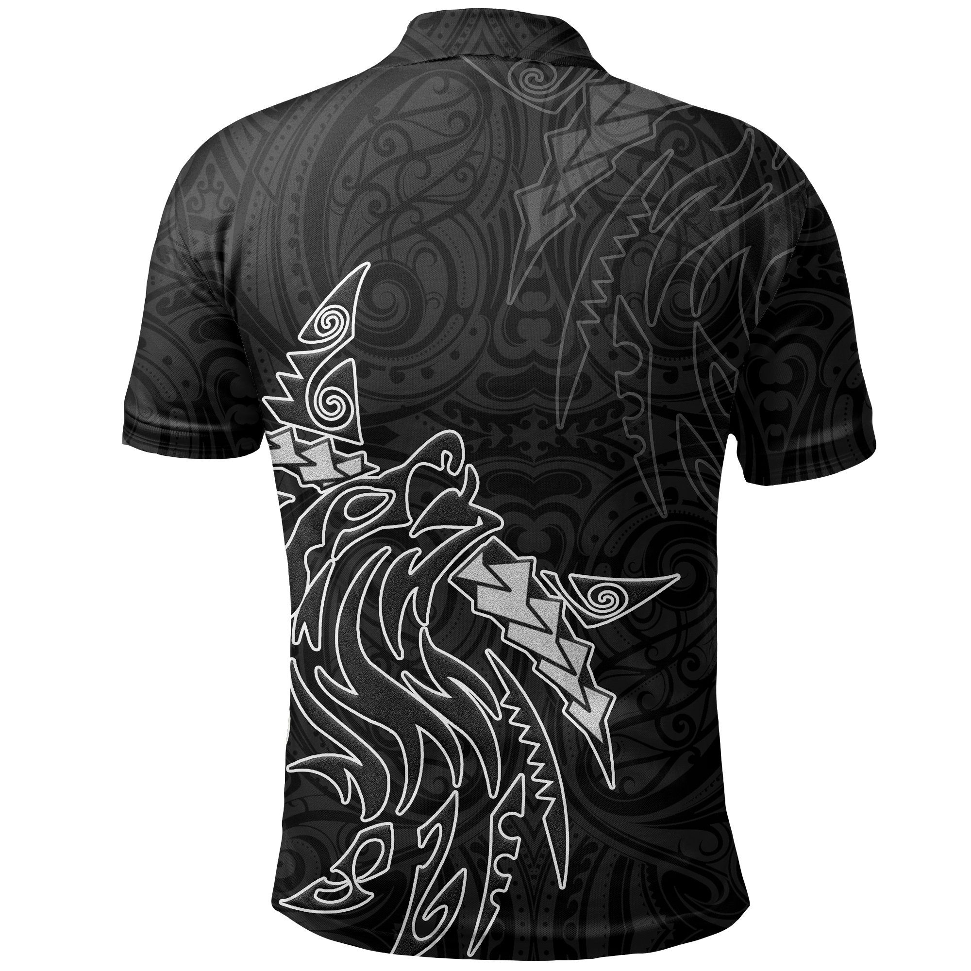 New Zealand Maori Polo Shirt, Maori Wolf Tattoo Golf Shirts K13 ...