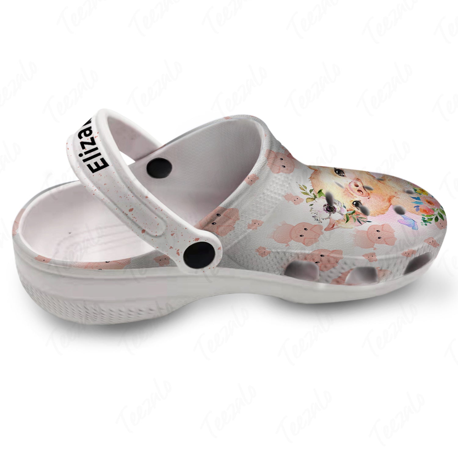 Pig Cute Personalized Clogs Shoes Gifts For Pig Lovers – Justbeperfect ...