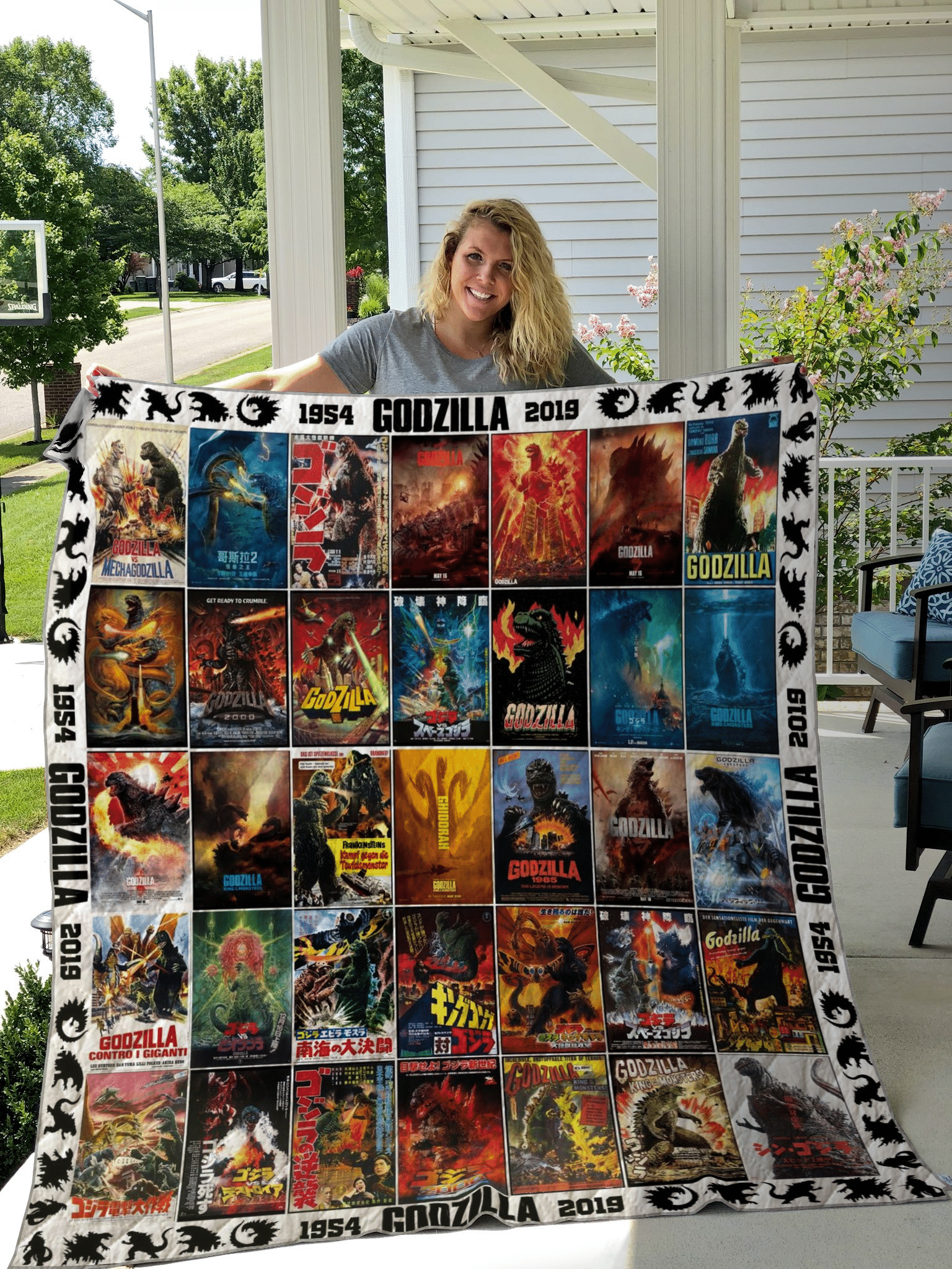 Godzilla 65 Years Poster Cover Quilt DHC19112061DD - Poster Art Design