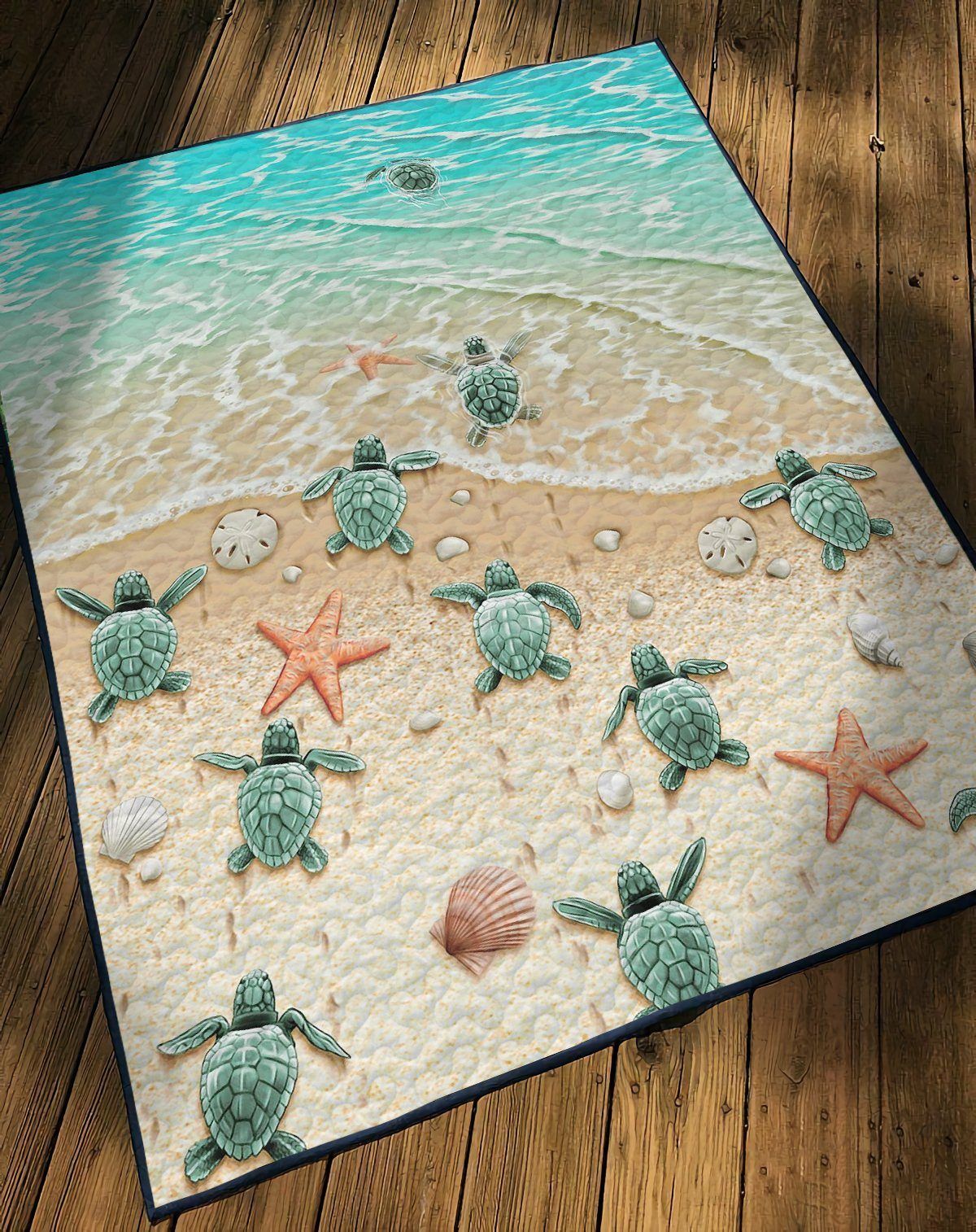 Gearhumans 3D Sea Turtle Custom Quilt – Doodledong Shop