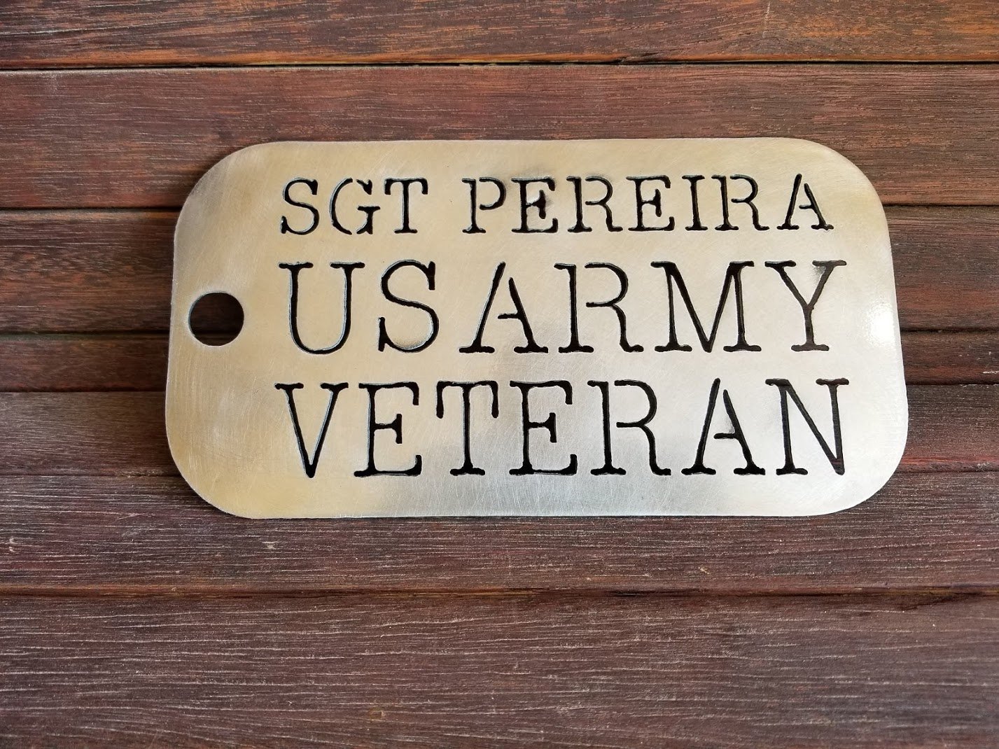 Military Sign, Marines Sign, Army Sign, Dog Tag Sign, Personalized ...