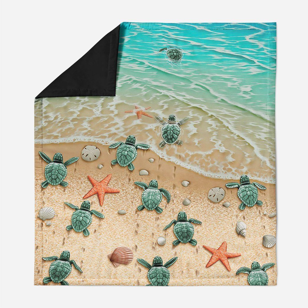 Gearhumans 3D Sea Turtle Custom Quilt – Doodledong Shop