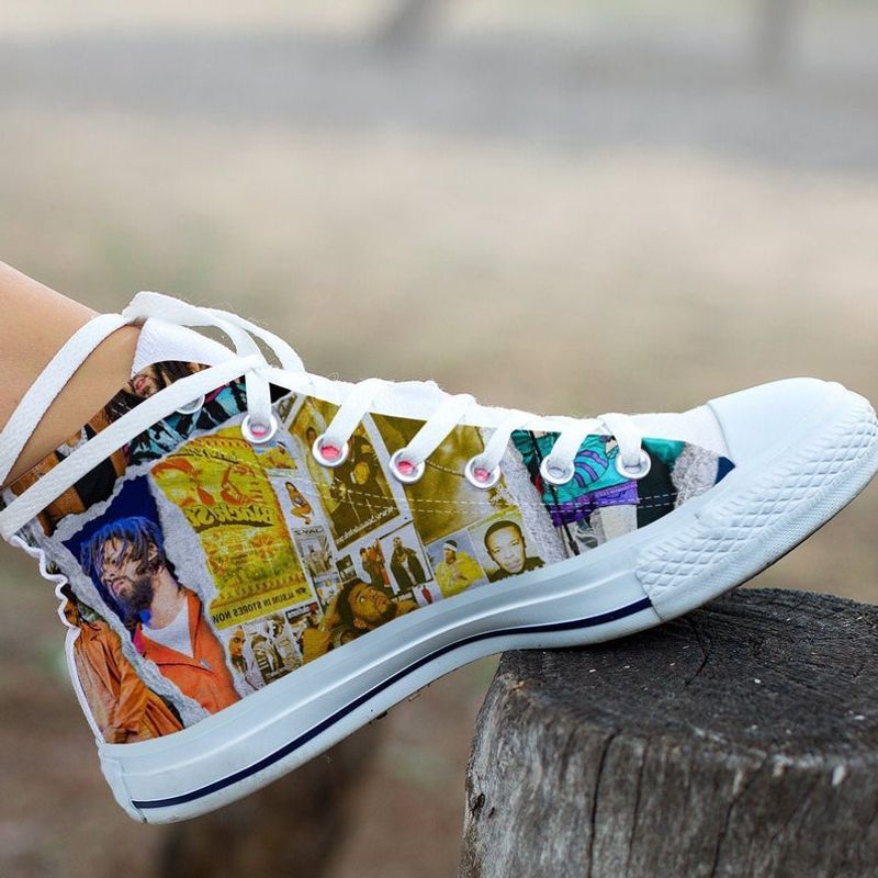 J. Cole Hip Hop Rapper Shoes Unisex High Top Shoes – VMTees