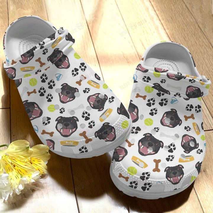 Dog Staffordshire Bull Terrier V2 Crocss Classic Clogs Shoes For Men ...